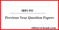 IBPS PO Previous Year Question Paper PDF Download