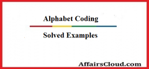 Alphabet Coding - Solved Examples