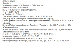 Finance and Management Numerical Sample Problem For RBI Grade B Phase 2