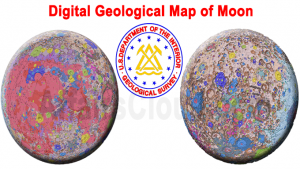 Unified Geologic Map of the Moon: 1st ever digital geological map of ...