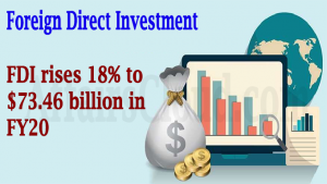 FDI raised 18% to $73.46 billion in FY20: DPIIT