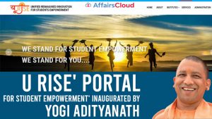UP CM Yogi Adityanath, Launched U-Rise Portal for Students