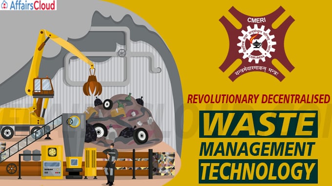 CSIR-CMERI Develops Sustainable Municipal Solid Waste Processing Facility CSIR-CMERI Develops Sustainable Municipal Solid Waste Processing Facility