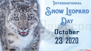 International Snow Leopard Day 2020 - October 23