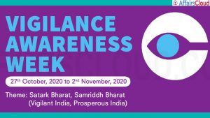 Vigilance Awareness Week Observed from October 27 to November 2, 2020