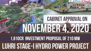 Cabinet approves Rs 1810 crore Investment Proposal of 210 MW Luhri ...