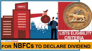RBI Released Draft Guidelines for NBFCs' Dividend Payouts: December 2020