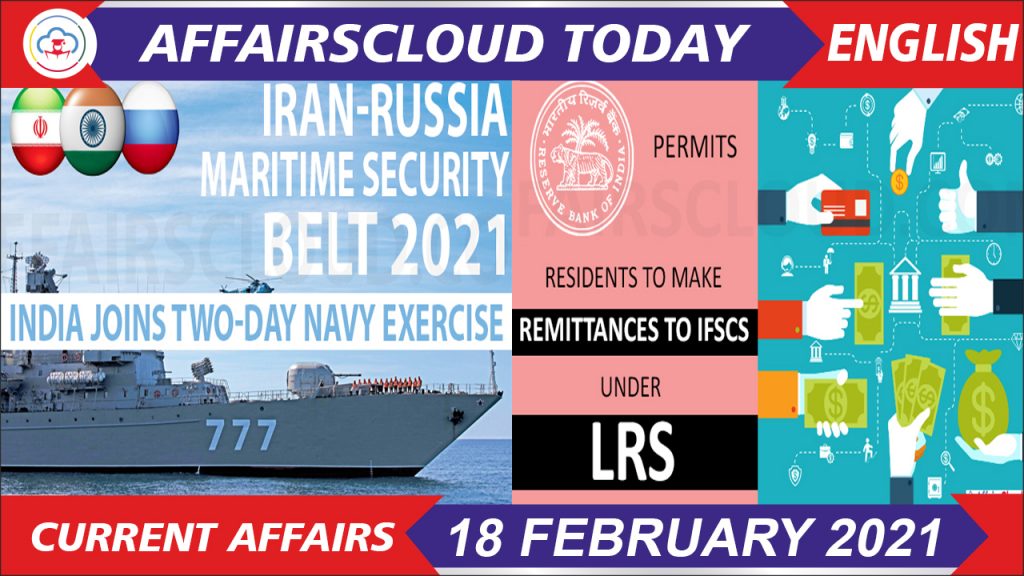 Top Current Affairs 18 February 2021