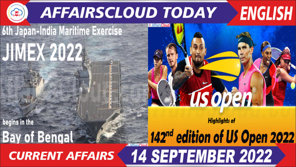 Current Affairs 14 September 2022
