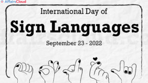 International Day of Sign Languages 2022 - September 23