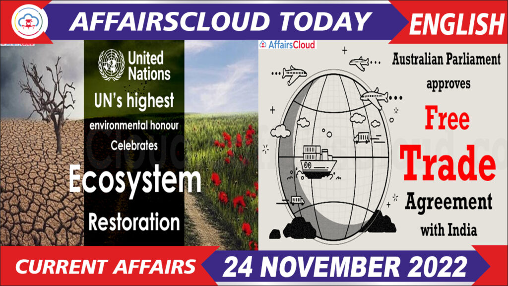 Current Affairs 24 November 2022