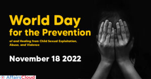1st World Day for the Prevention of and Healing from Child Sexual Exploitation, Abuse, and ...