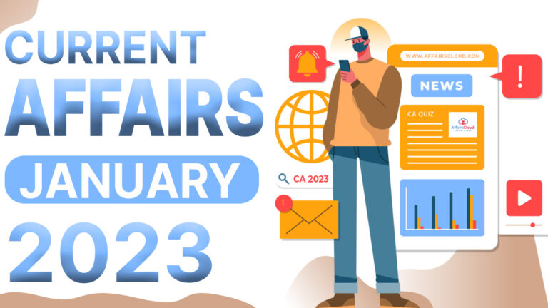 Current Affairs January 2023