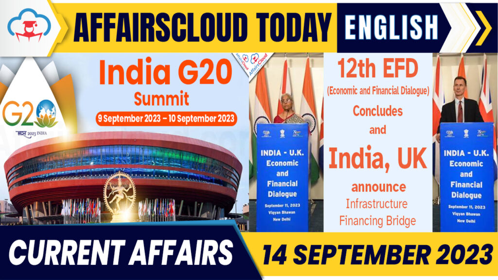 Current Affairs 14 September 2023