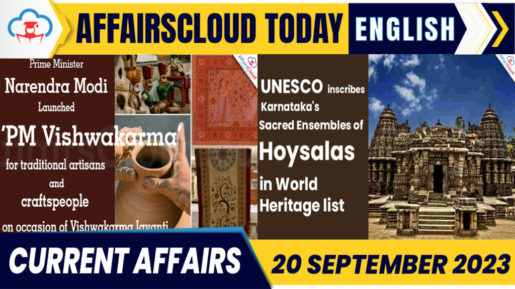 Current Affairs 20 September 2023