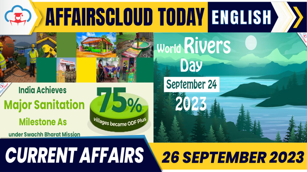 Current Affairs 26 September 2023