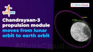 Chandrayaan-3 Propulsion Module Moves from Lunar Orbit to Earth Orbit