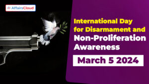 International Day for Disarmament and Non-Proliferation Awareness 2024 ...