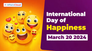 International Day of Happiness 2024 - March 20