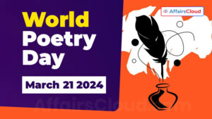 World Poetry Day 2024 - March 21