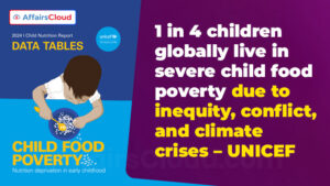UNICEF Child Nutrition Report 2024: 1 in 4 Children Globally Live in ...