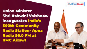 Union Minister Ashwini Vaishnaw Inaugurated India’s 500th Community ...