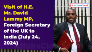 Highlights of Visit of David Lammy MP, UK Foreign Secretary, to India