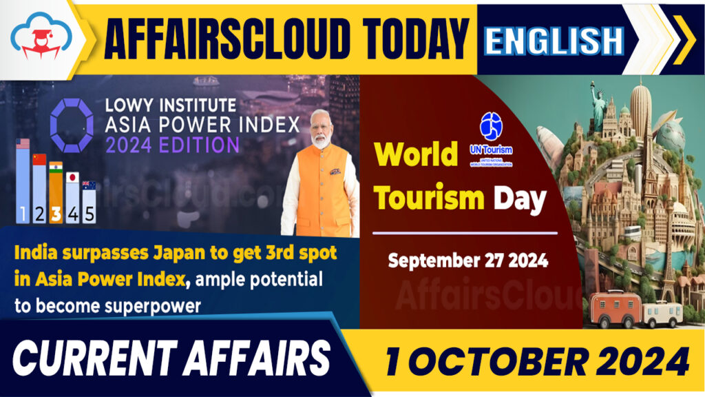Current Affairs 1 October 2024