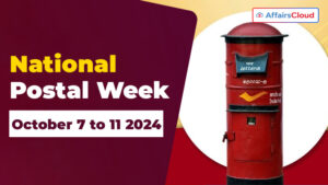 National Postal Week 2024 – October 7 to 11