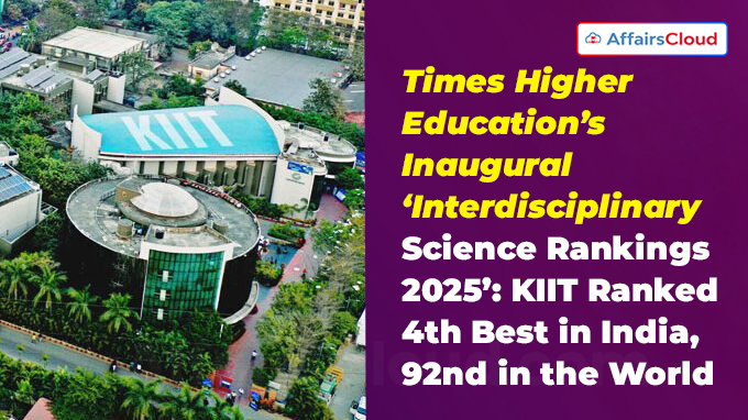 THE’s inaugural “Interdisciplinary Science Rankings 2025”: Anna ...