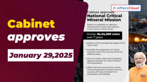 Cabinet approvals on January 29 2025