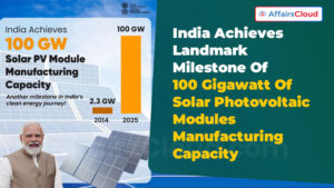 MNRE: India Achieved Landmark Milestone of 100 GW of Solar PV Modules ...