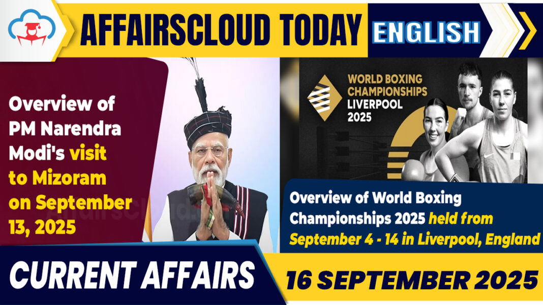 Current Affairs 16 September 2025