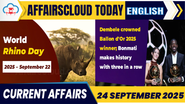 Current Affairs 24 September 2025