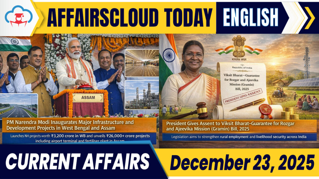 Current Affairs 23 December 2025