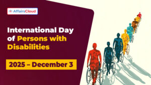 International Day of Persons with Disabilities 2025 - December 03