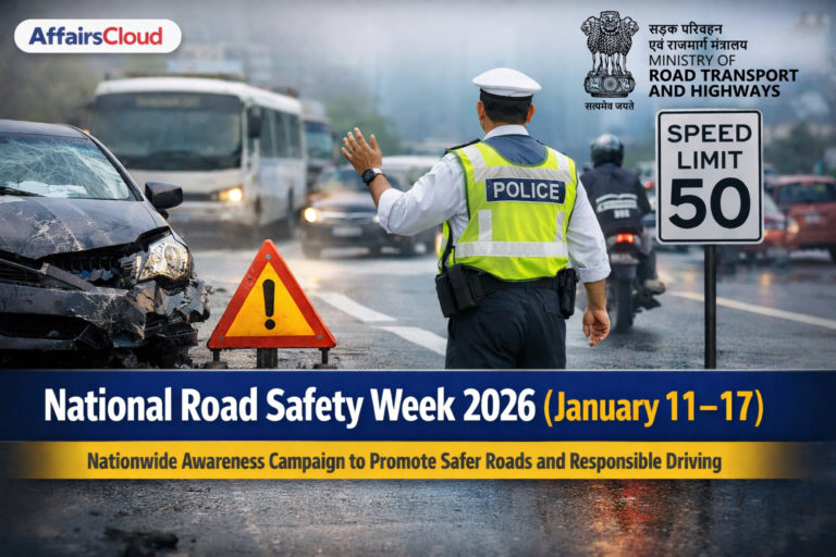 National Road Safety Week 2026 - January 11-17