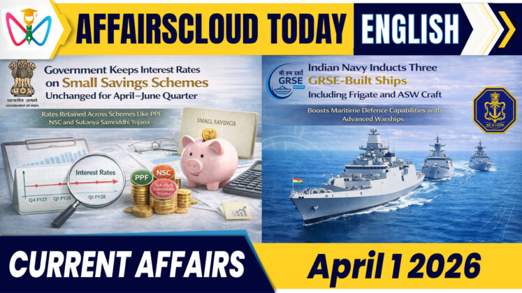 Current Affairs 1 April 2026