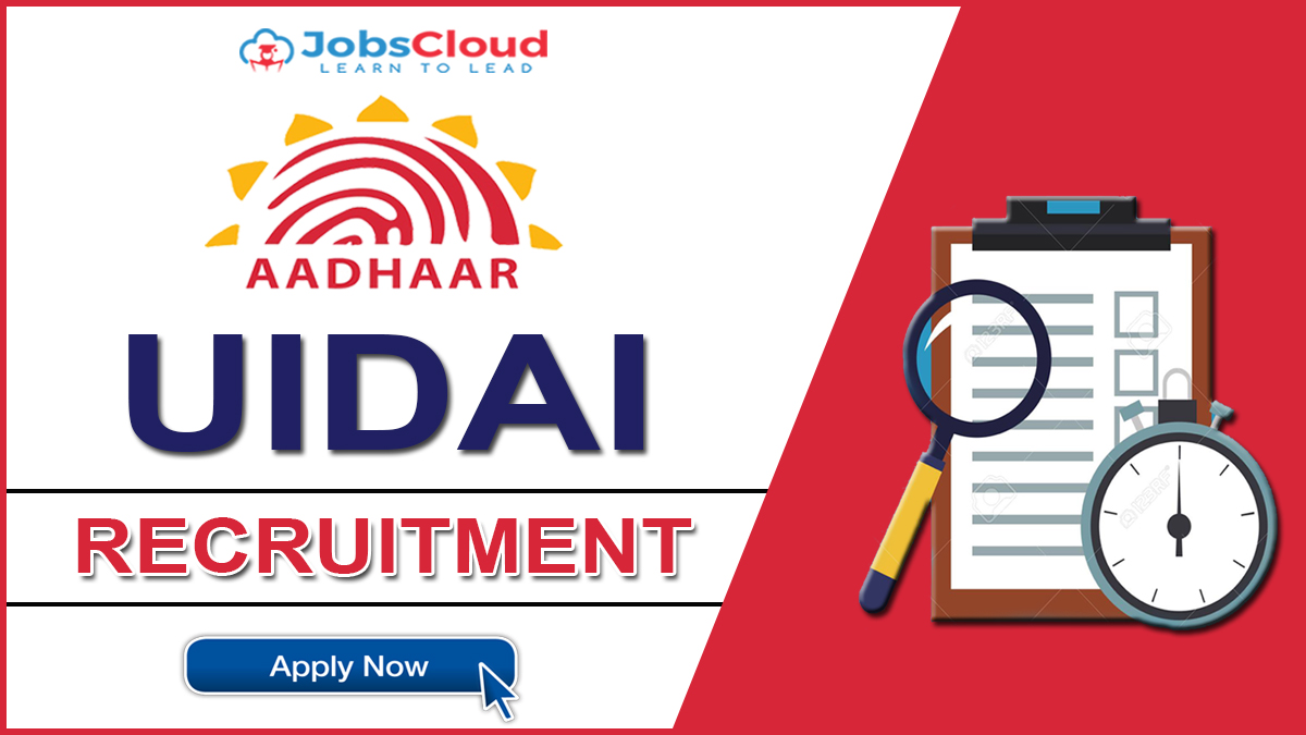 Uidai Recruitment 2025 Latest Vacancies On January 2025