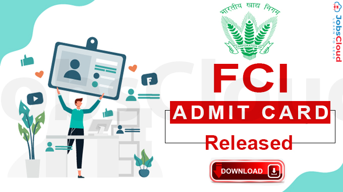FCI Admit Card 2025 Latest Hall Tickets - Download Online
